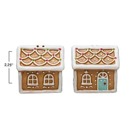 Creative Co-op - Gingerbread House Salt & Pepper Shakers - XS3780