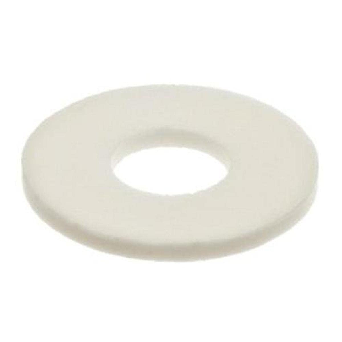 Small Parts Nylon 6/6 Flat Washer, #2 Hole Size, 0.09" ID, 0.25" OD, 0.06" Nominal Thickness (Pack of 100)
