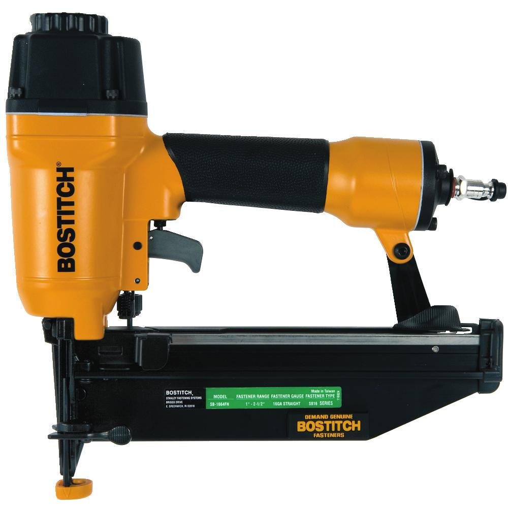 BOSTITCH Air Compressor Combo Kit, 3-Tool (BTFP3KIT) & 18 Gauge Brad Nails, 1-Inch, 1000 per Box (BT1309B-1M)