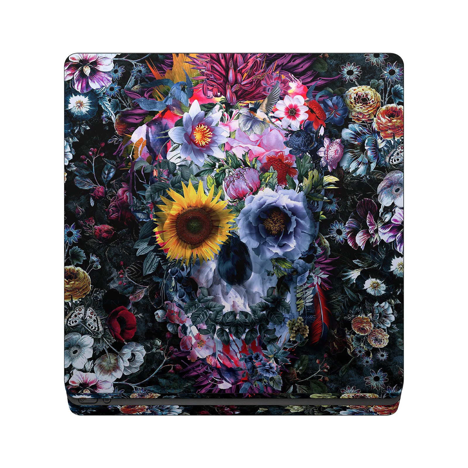 Head Case Designs Officially Licensed Riza Peker Skull Art Mix Vinyl Sticker Gaming Skin Decal Cover Compatible With Sony PlayStation 4 PS4 Slim Console and DualShock 4 Controller