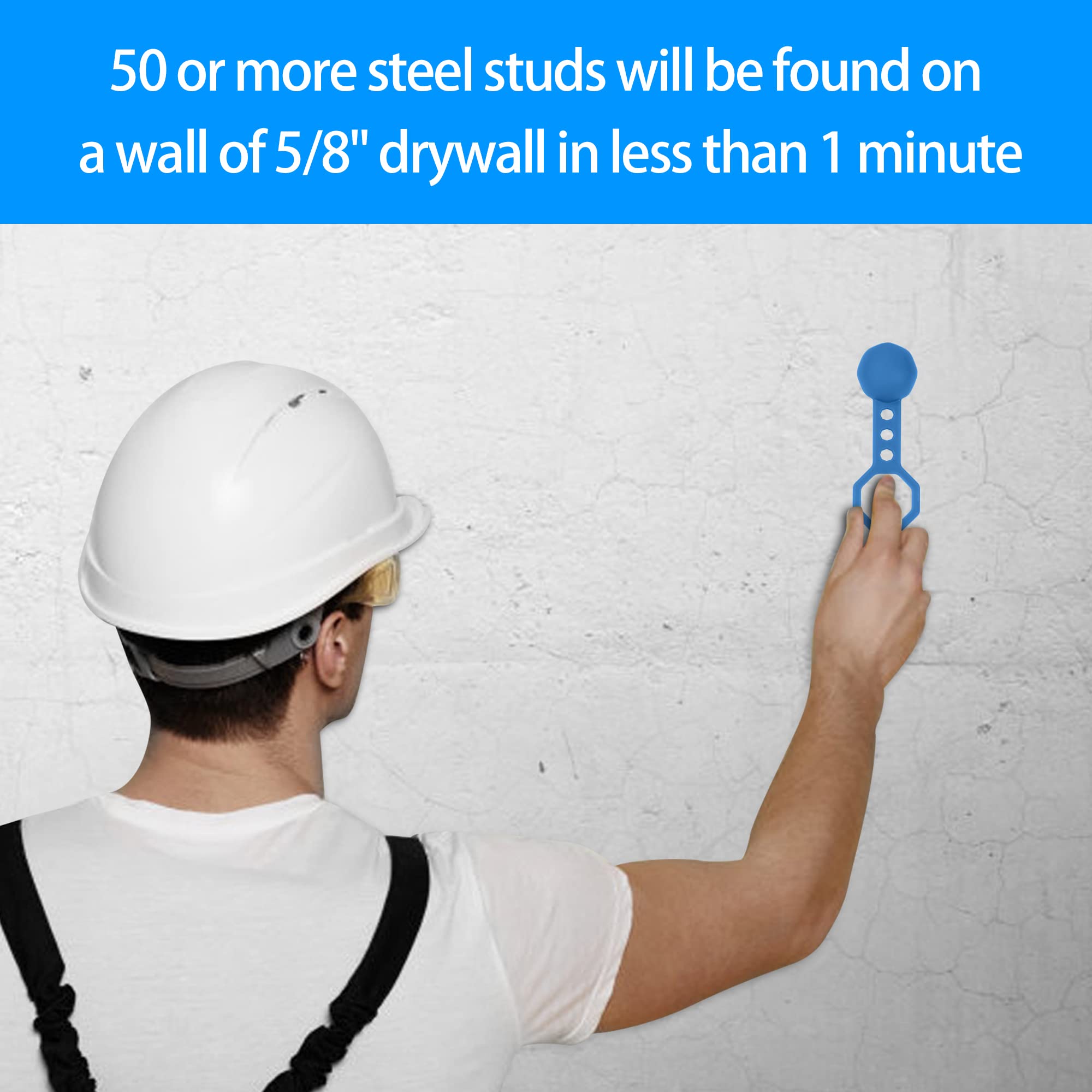 BesWin Stud Finder Wall Scanner - Studball with 27 Pounds of Pull Magnetic Power - Detect Metal through 5/8" Drywall, Wood or 3/4" Plywood Paneling, Ceramic Tiling - No Battery Required, Black