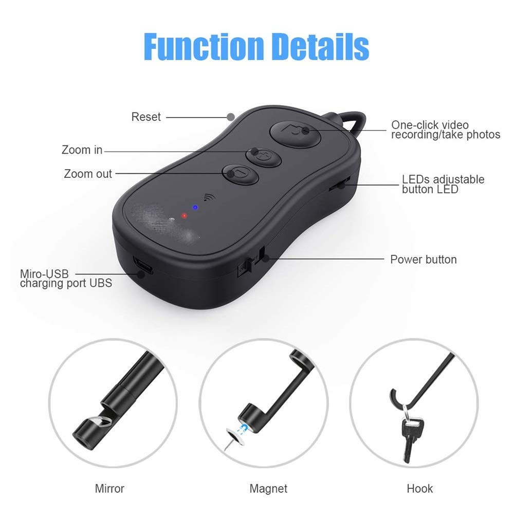 BHVXW 1080P Endoscope Camera 5.5mm Inspection Camera endoscop 3.5M 5M 10M Endoscope Camera (Size : 10M)