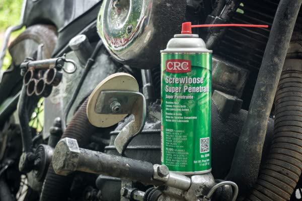 CRC Screwloose Super Penetrant 03060 β 11 WT OZ, Plastic Safe Aerosol for Corroded Fasteners, Seized Mechanical Components