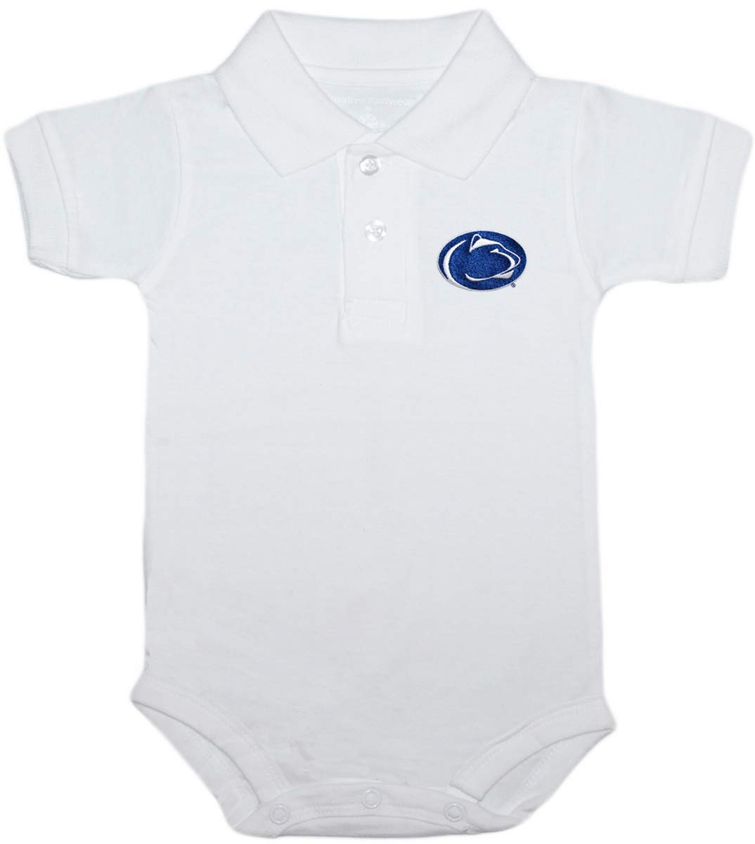 Penn State Nittany Lions Newborn Polo Bodysuit White