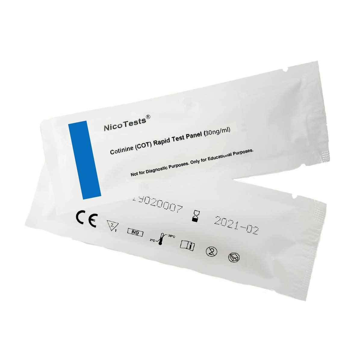 Saliva Nicotine Smoking 30 ng Test 5-Pack by NicoTests®