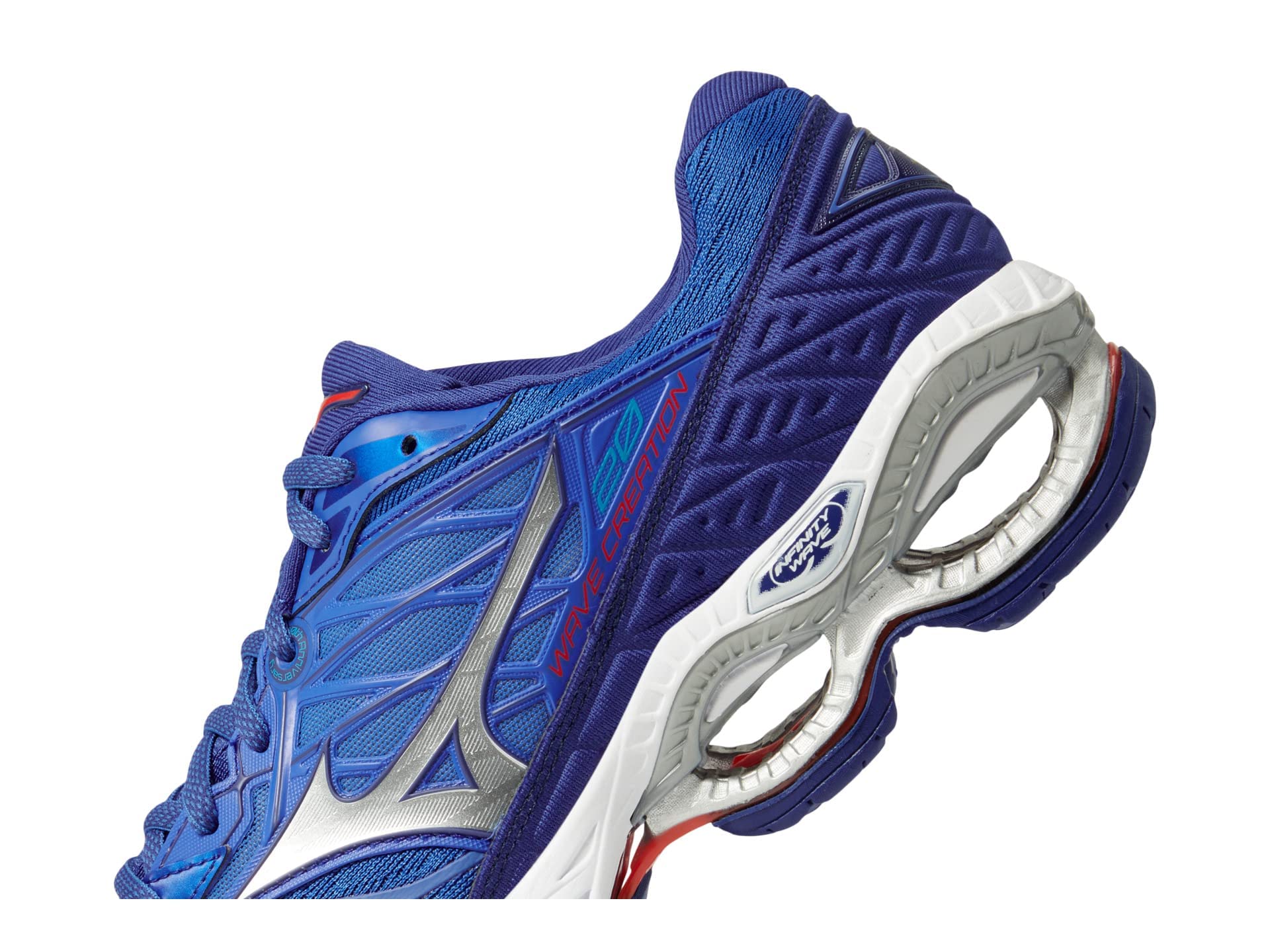 Mizuno Women's Men's Wave Creation 20 Running Shoe, Turkish Sea, 10.5