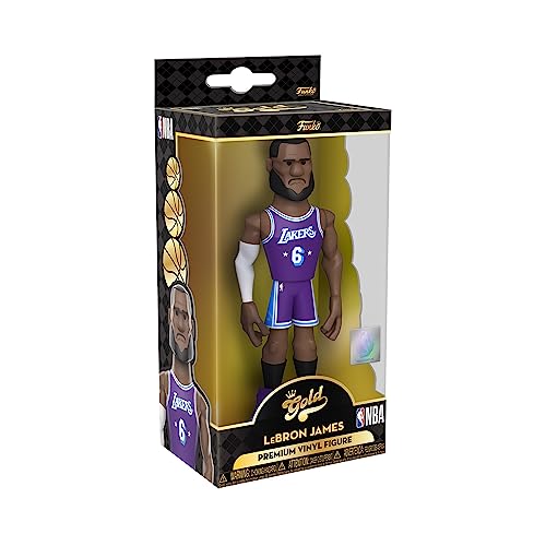 Funko Pop! Gold NBA: Lakers - Lebron James (City) 5" with Chase (Styles May Vary)