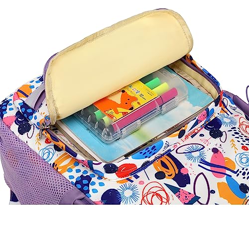 CAMTOP Elementary Backpack for Kids Girls Backpack Middle School Bookbags Causal Daypack Travel (Graffiti Backpack)