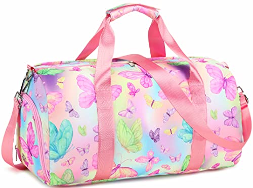 CAMTOP Travel Duffel Bag Girls Women Sport Dance Gym Tote Weekender Overnight Carry-On Bag