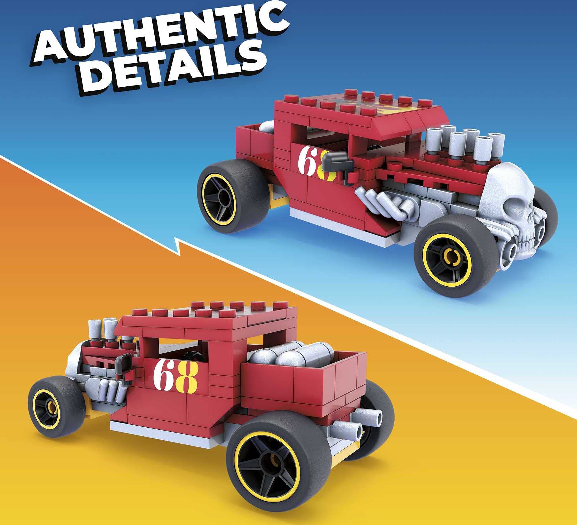 Hot Wheels Mega Construx Bone Shaker Construction Set, Building Toys for Kids 5 Years and Up