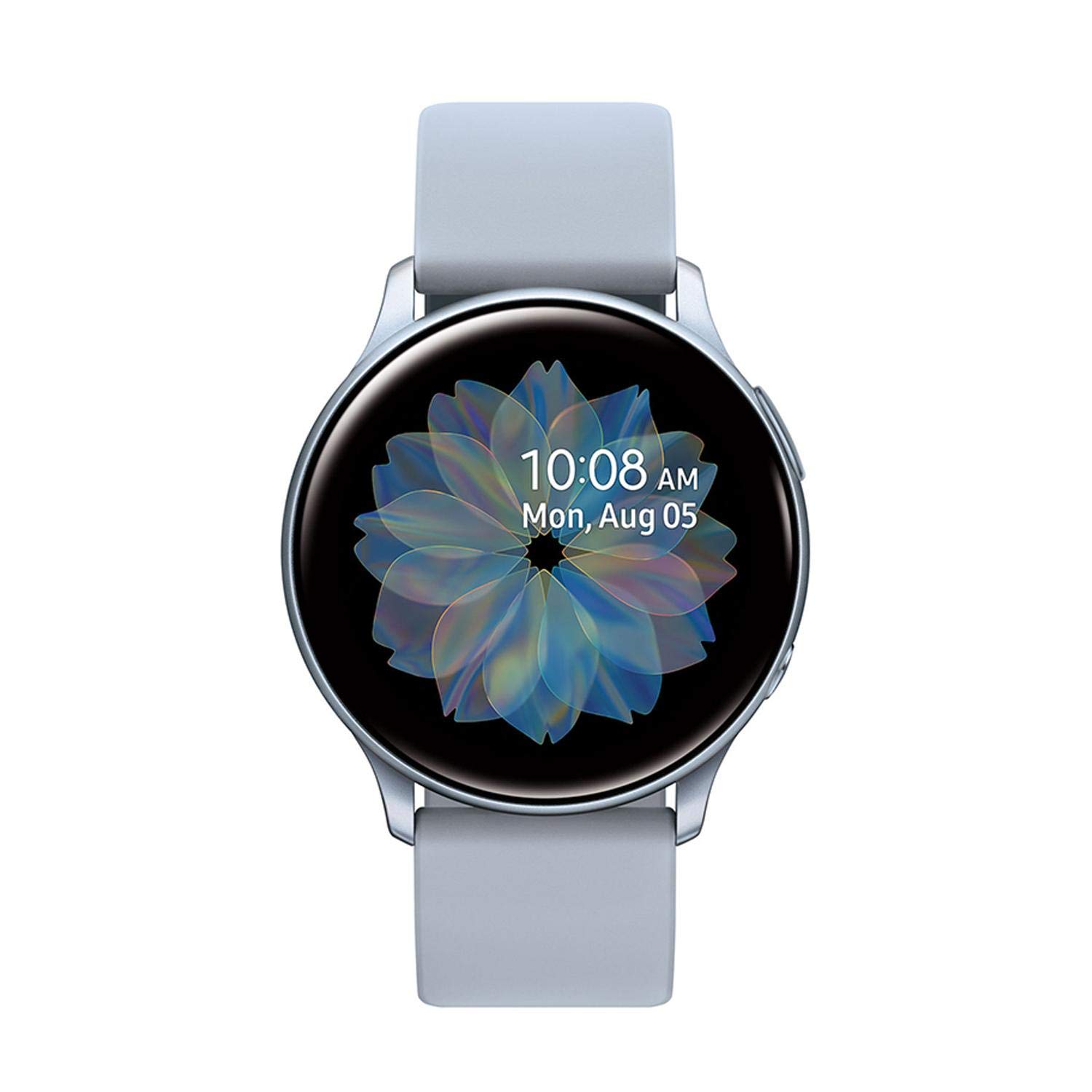 Samsung Galaxy Watch Active2 (Silicon Strap + Aluminum Bezel) Bluetooth - International (Cloud Silver, R820-44mm)