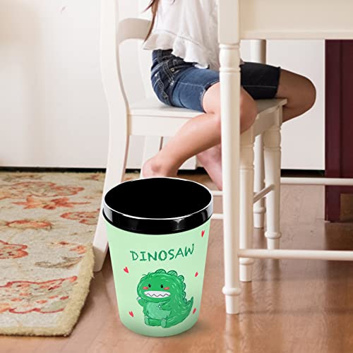 DOITOOL Bin Bins bin: Wastebasket Holder Recycle cans Garbage Clamping Gallon Kids Round Bathroom Boys Paper Large car Ring can Adorable Kitchen Room Small Basket: for You Round Basket Round Basket