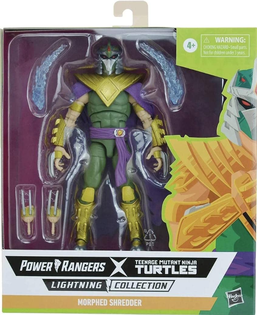 MMPR TMNT Power Rangers Lightning: Green Ranger Shredder Deluxe Action Figure