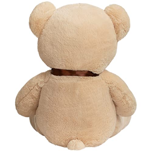 iBonny Teddy Bear Stuffed Animals Super Soft and Sweet Love Plush Bear Toy 32" Tan