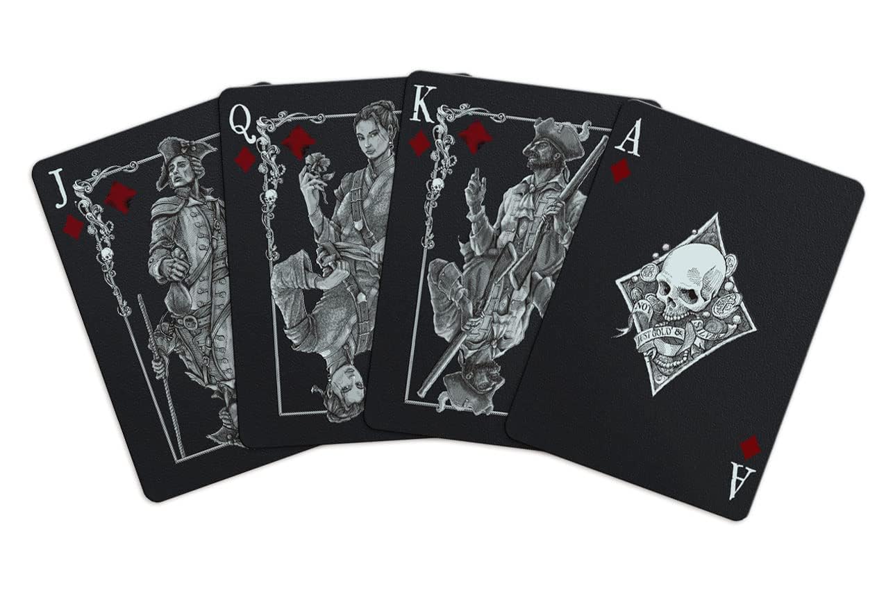 Gents of Fortune Playing Cards Black Flag Edition Waterproof Gent Supply