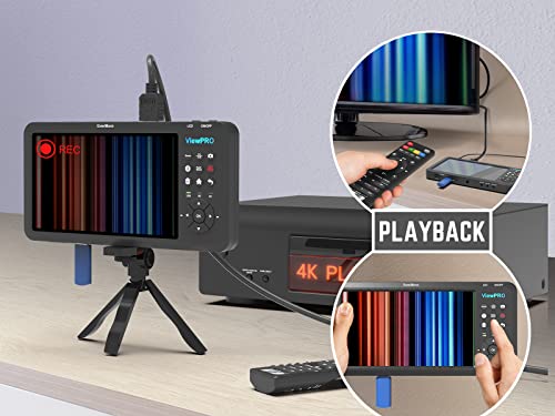 ClonerAlliance ViewPro, Portable 1080p@60fps HDMI Video Recorder and Playback with 7" LCD, AV/VGA/YPbPr Inputs. Schedule Recording. No TV is Required.