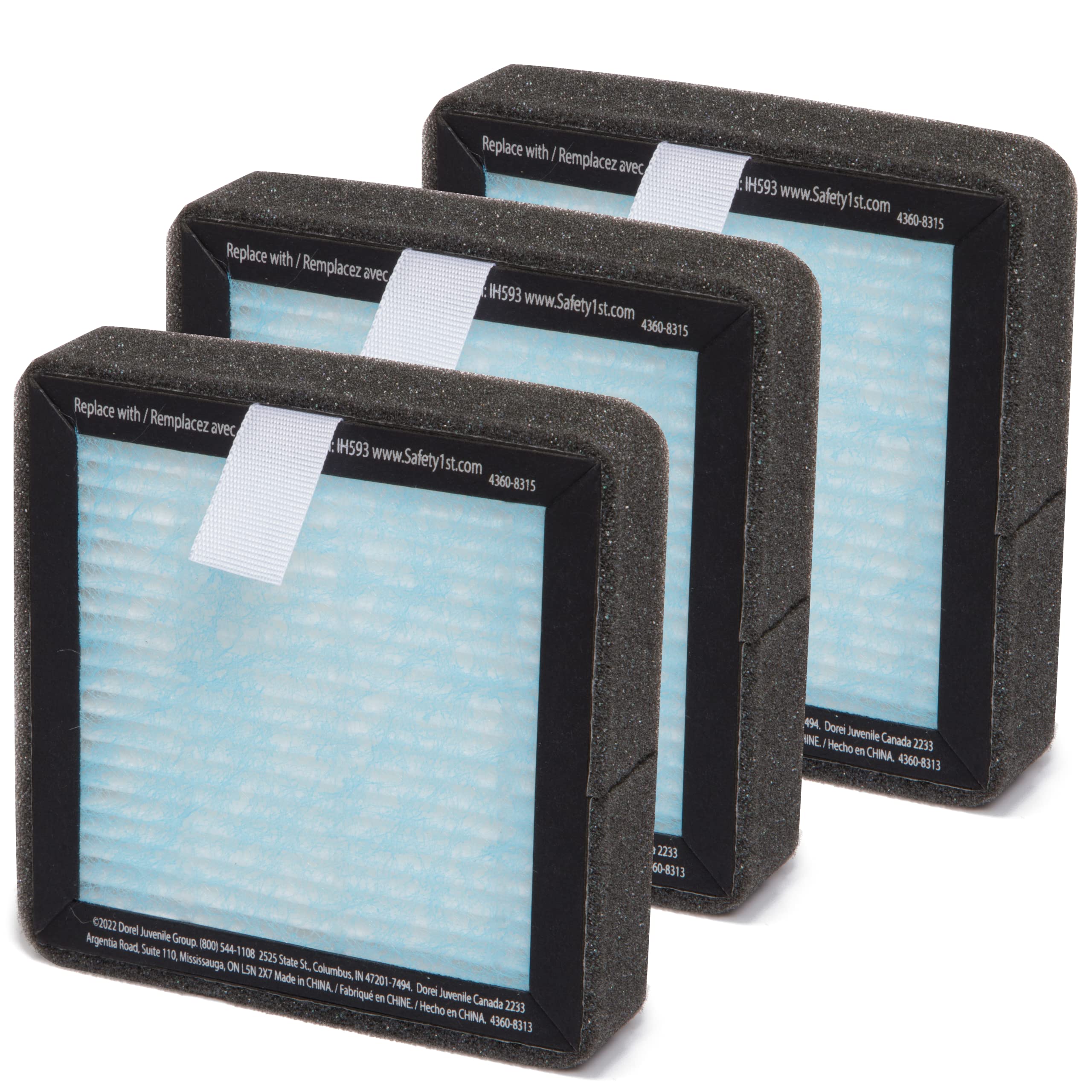 Safety 1st True HEPA Replacement (3pk) Air Purifier Filter, White