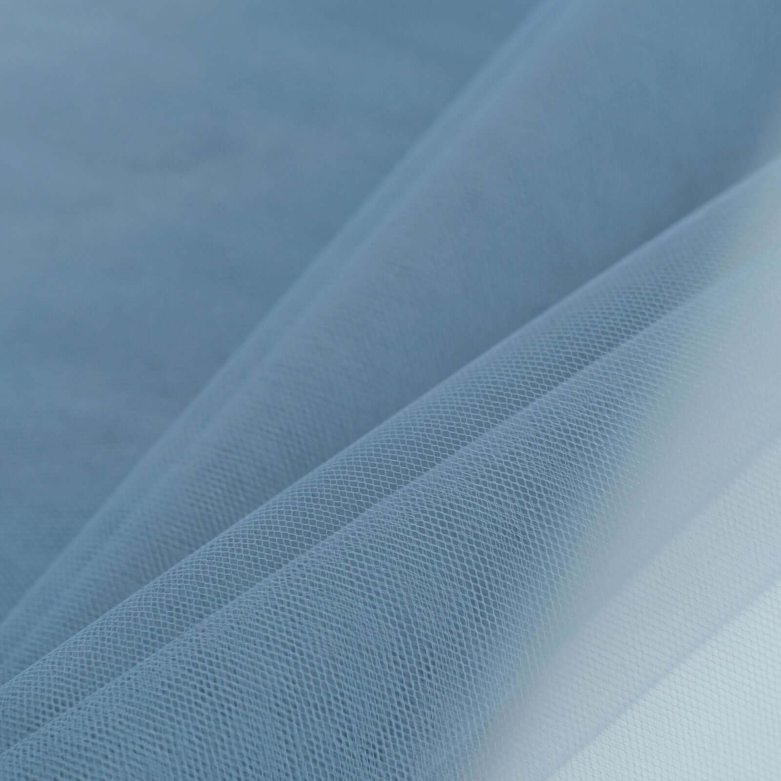 Efavormart 54" x 120 feet Extra Large Wedding Tulle Bolt for Party Decorations Banquet Event Sewing DIY Crafts Fabrics - Dusty Blue
