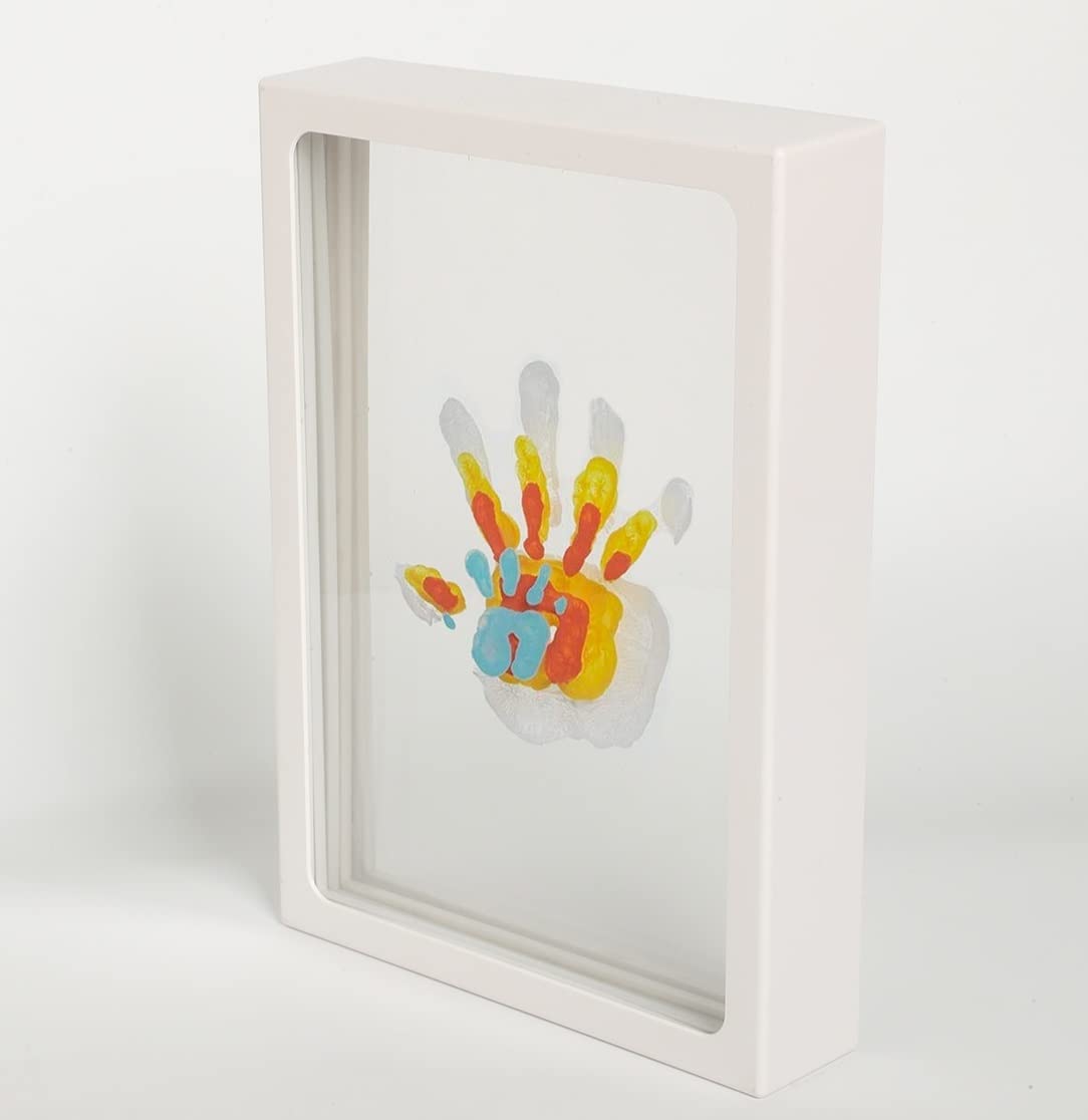 🍒Cherry Cheers🍒 Family Handprint and Paint Craft Kit DIY Baby Keepsake Frame, All Transparent Layers Non-Toxic Paints