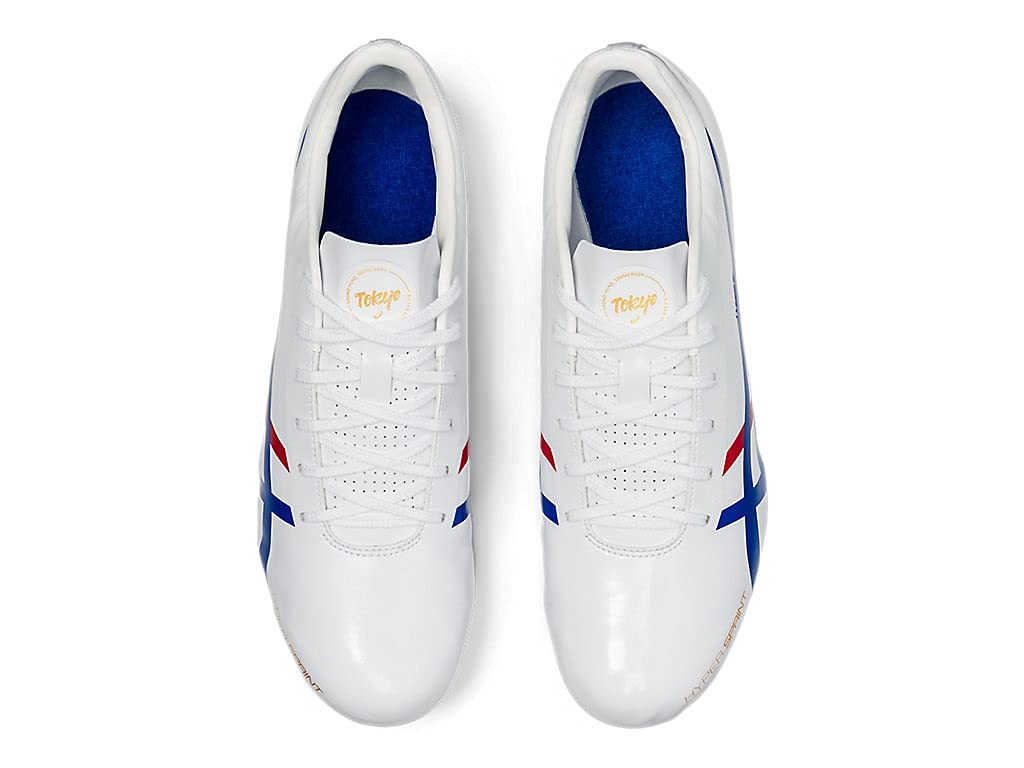 ASICS Unisex Hypersprint 7 Track & Field Shoes, 12.5, White/ASICS Blue
