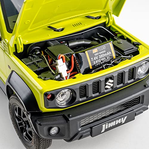 EAZYRC FMS 7.4V 380mAh Battery for 1/24 FCX Power Wagon,1/12 Willys, 1/24 Smasher RTR,1/24 k5 Chevy Blazer RTR