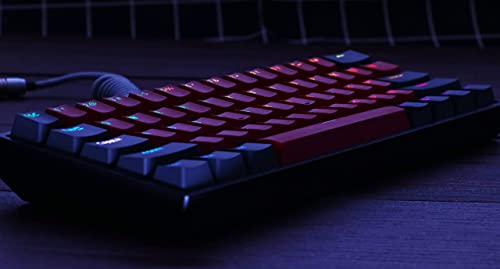 EPOMAKER SKYLOONG SK61 60% Hot Swappable RGB Mechanical Gaming Keyboard, Programmable NKRO with Shine Through PBT Keycaps, IP6X Waterproof, for Win Mac Gamer (Gateron Mechanical Red, Wine Red)