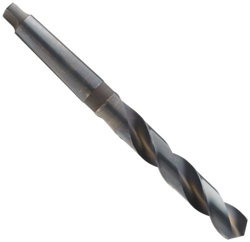 Chicago Latrobe - 53140 110 High-Speed Steel Taper Shank Drill Bit, Black Oxide Finish, #2 Morse Taper Shank, 118 Degree Conventional Point, 5/8" Size