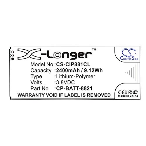 Cameron Sino Battery for Cisco 8800 P/N: 74-102376-01, CP-BATT-8821, GP-S10-374192-010H 2400mAh / 9.12Wh Li-Polymer