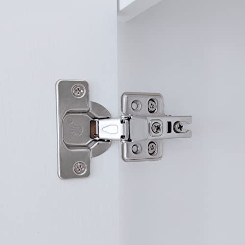 CNPRAZ Toilet Storage Rack Bathroom Shelf Floor Shelf High-End Modern Storage Cabinet, Unique Design, Easy to Assemble, White