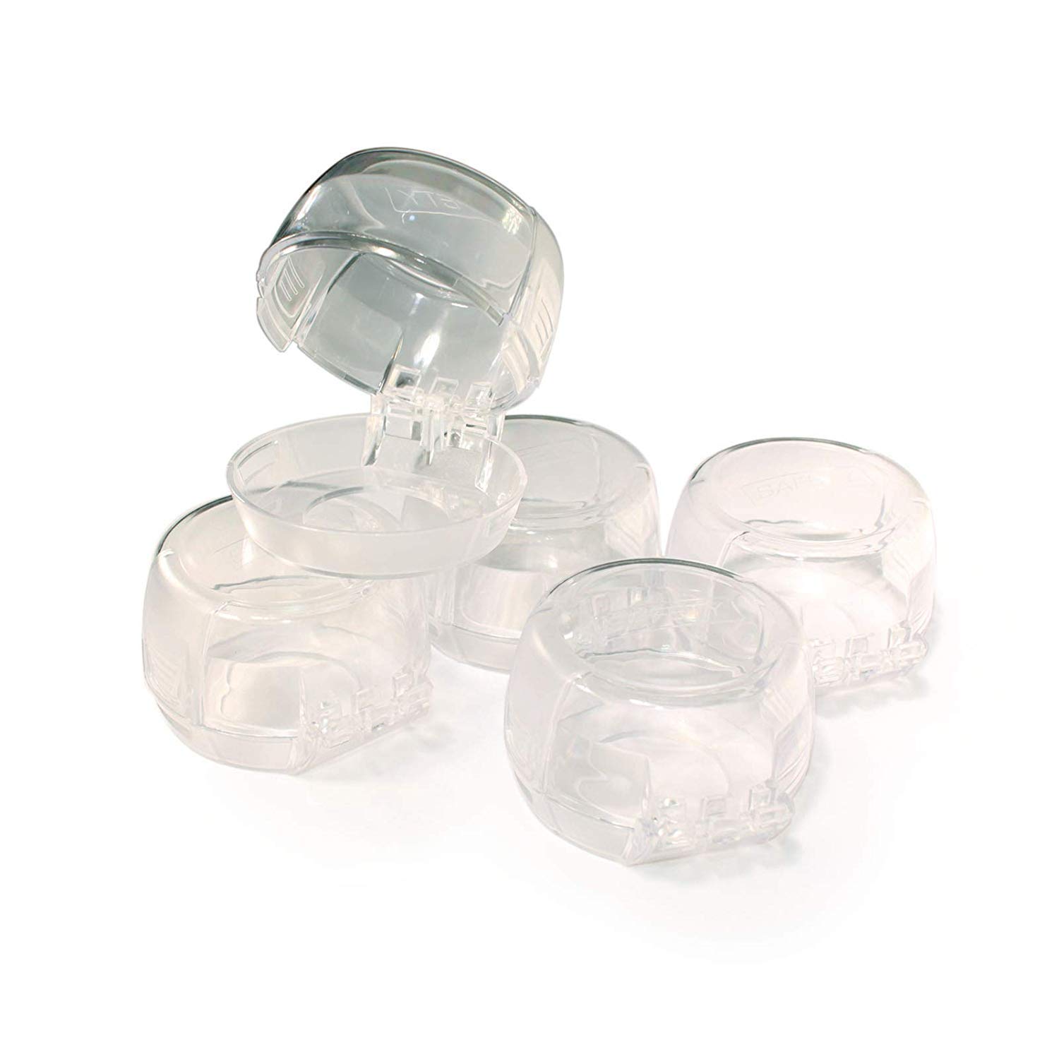 Superior Brands Child Safety Gas Stove Knob Covers Pack of 5 (Clear)
