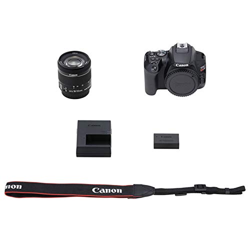 Canon EOS Rebel SL3 DSLR Camera w/EF-S 18-55mm F/4-5.6 STM Zoom LensĀ + 64GB Memory, Case, Tripod, Flash, Remote, and More (32pc Bundle)