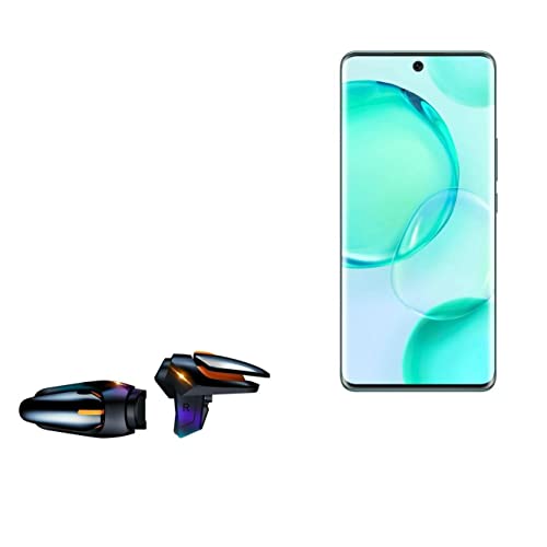 BoxWave Gaming Gear Compatible With Huawei Honor 50 SE - Touchscreen QuickTrigger Auto, Trigger Buttons Autofire Gaming Mobile FPS - Jet Black