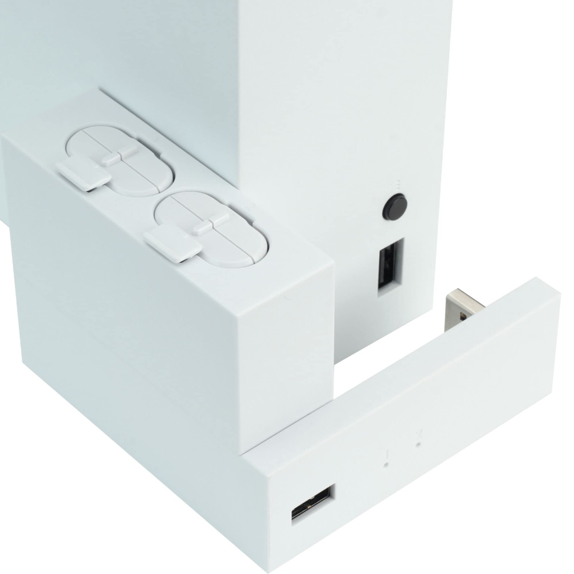 INSIGNIA Insignia - Side Dock Dual Battery Charger for Xbox Series S - White