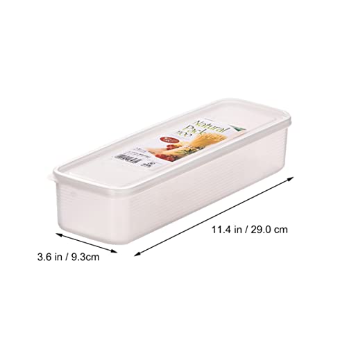 Cabilock Storage Drawers Storage Drawers 2pcs Pasta Container Spaghetti Noodle Storage Spaghetti Keeper Box Kitchen Pantry Storage Noodle Storage Container Spaghetti Noodles Spaghetti Noodles