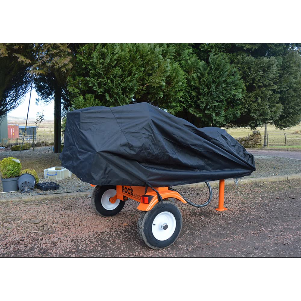 BOSKING Patio Log Splitter Cover 83"x45"x39" Heavy Duty Waterproof Logging Separator Cover Weather-Resistant Storage Cover for 15-37-Ton Gas Log Splitter - Black
