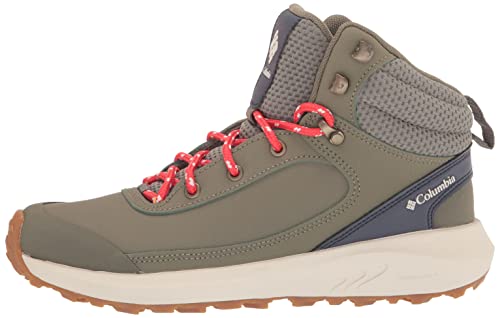 Columbia Women's Trailstorm Peak Mid Hiking Shoe, Stone Green/Nocturnal, 9.5