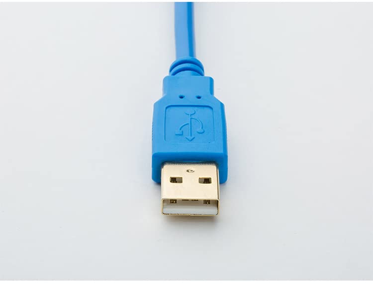 Applicable USB-Micro Man-Machine Touch Screen Download Data Cable (Gold Plated Blue 3 Meters)