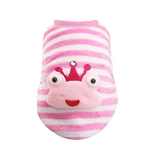 Cute Cat Dog Shirt Winter Pullover Halloween Puppy Apparel Pet Costume Small Dog Sweatshirt Doggies Comfort Soft Hoodies Pink Medium