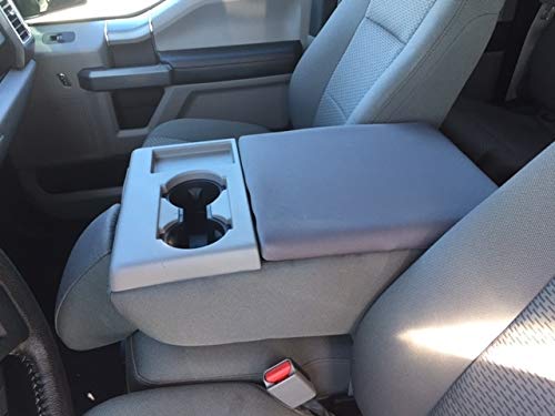 Auto Console Covers- Fits The Ford F-250 Super Duty 2017-2022 Center Console Armrest Lid Cover Waterproof Neoprene Fabric -Gray