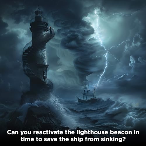 EXIT: The Deserted Lighthouse (With Jigsaw Puzzle) | Exit: The Game - A Kosmos Game | Family-Friendly, Jigsaw Puzzle-Based at-Home Escape Room Experience for 1 to 4 Players, Ages 12+