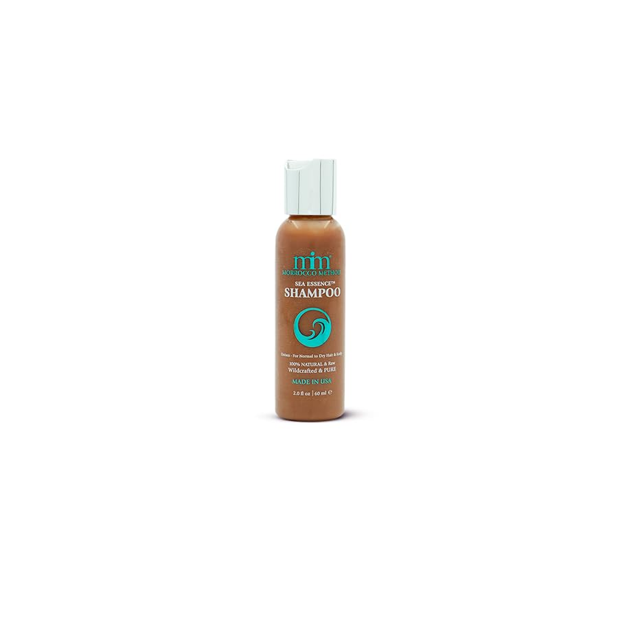 Morrocco Method Sea Essence Shampoo - 100% Natural & Raw. Unisex. For Normal to Dry Hair and Scalp. No SLS, Parabens or GMO's. Made in USA - 2 oz.