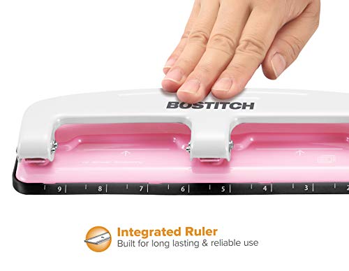Bostitch EZ Squeeze INCourage 12 Three-Hole Punch, No Jam Technology, AMAX Spirit Foundation