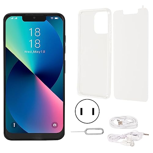 ciciglow Unlocked Smartphones, 6.2 Inches 6GB 128GB Android 11 Cell Phone, 7000mAh Fast Charging Battery, Front 8MP Rear 16MP, Face Recognition, Dual SIM Dual Standby, WiFi, BT, FM, GPS(Black)
