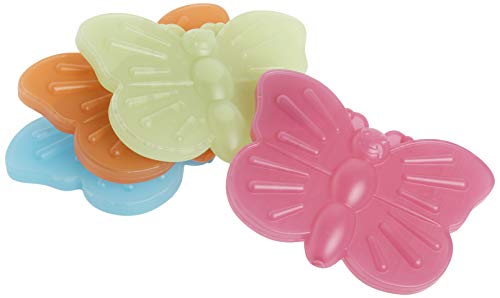 Fit & Fressh Shaped Slim Ice Packs, Colorful & Reusable, Perfect for Kids Insulated Lunch Bag, Bento Box, & More, Butterfly