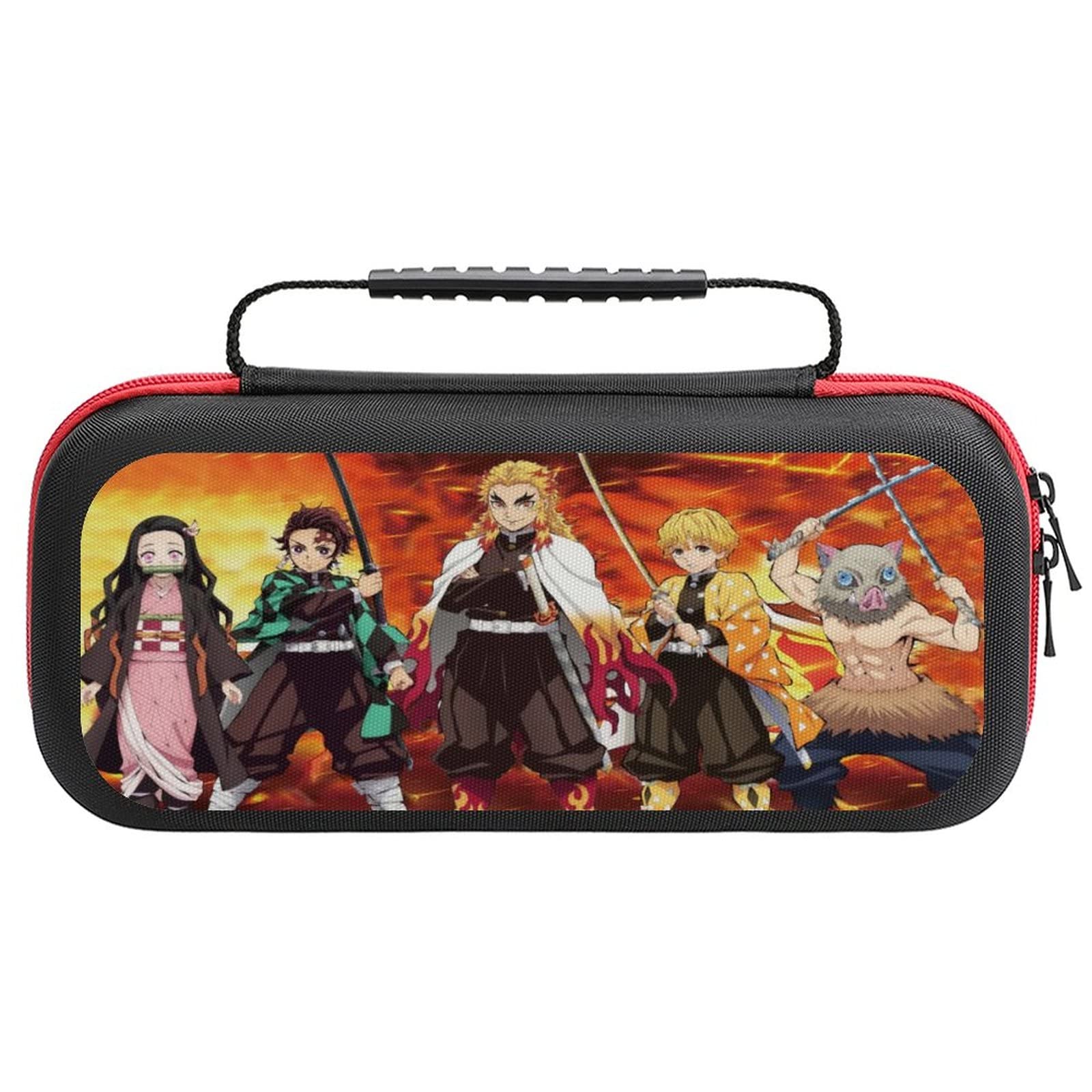 Autocean Carrying Case for Nintendo Switch, Anime Printing Protective Hard Shell Game Bag With 20 Game Card Slots for Nintendo Switch Console & Accessories