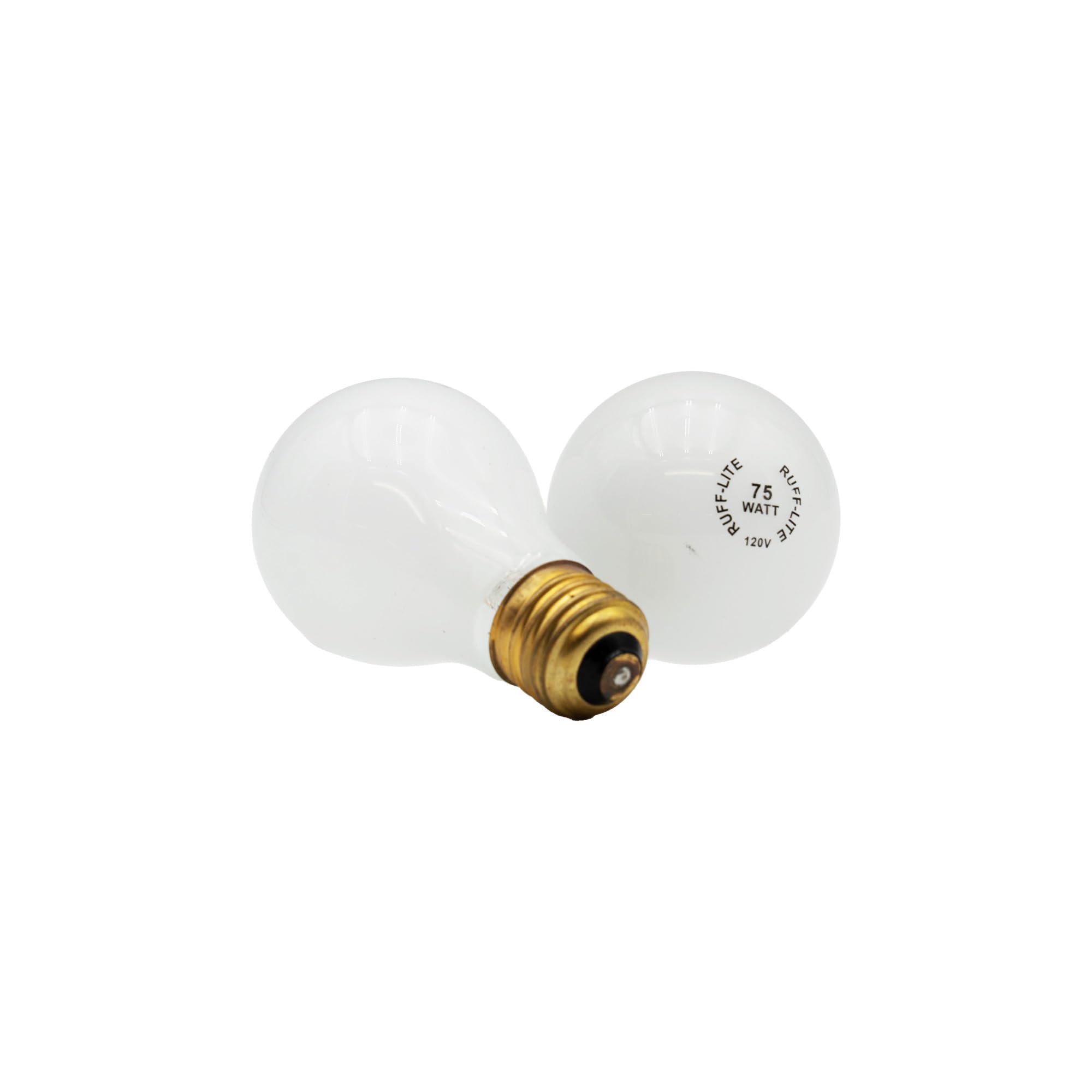 AutoCraft 75W Light Bulb - 2 Pack, 800 Lumens, 120V, Brass Base, Long 1500 Hour Life, White Color