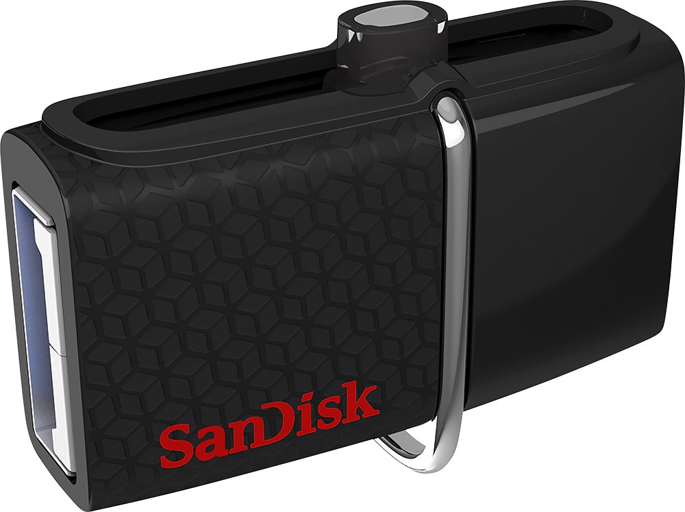 Sandisk Ultra Dual USB Flash Drive, 32 GB, Black (SDDD2-032G-A46)