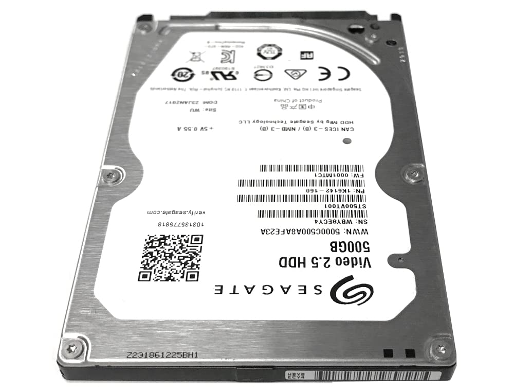 Seagate ST500VT000 Internal Hard Drive 500 GB (6.35 cm (2.5 Inch) 5400 RPM SATA Black