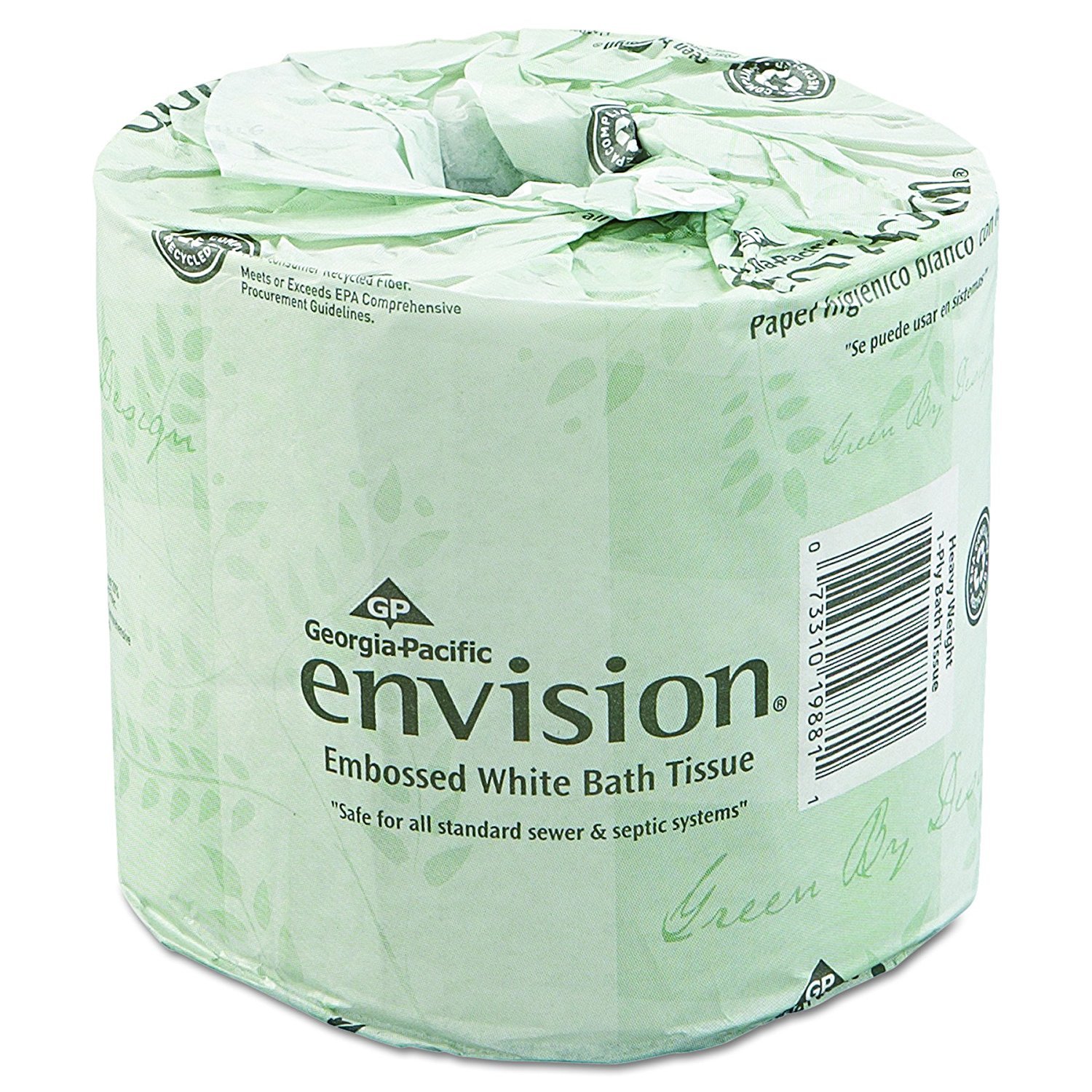 Georgia-Pacific Professional Envision 19880/01 Toilet Paper, Embossed, 550 Sheets Per Roll (240-ROLLS)