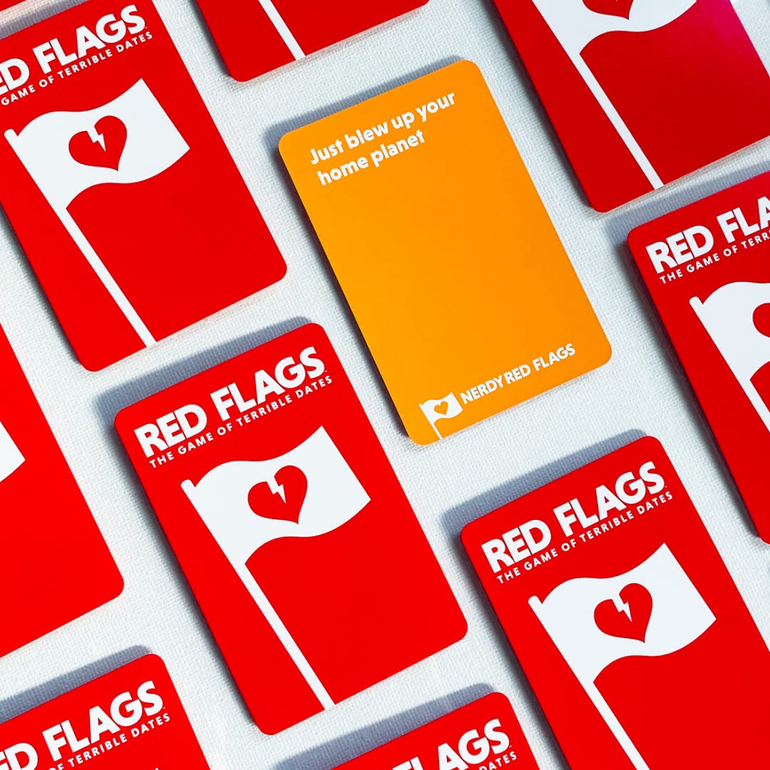 Jack Dire Studios Nerdy Red Flags: A Geeky Expansion for The Red Flags Party Game